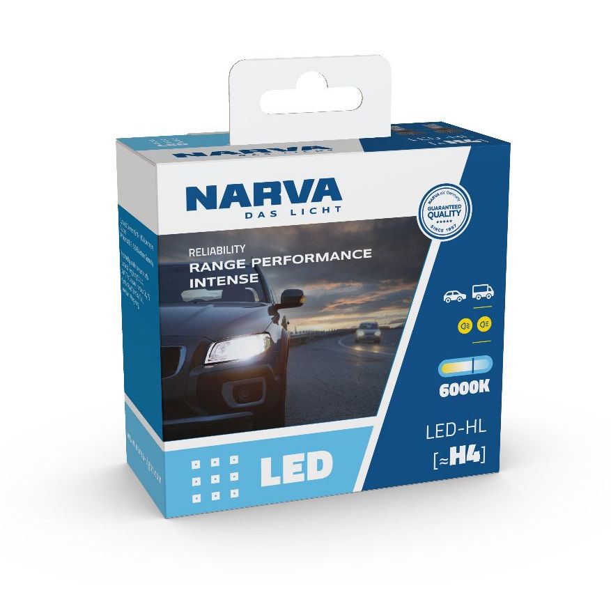 NARVA หลอดไฟหน้ารถยนต์ ขั้ว H1,H3,H4,H7,H11,HB3/HB4,HIR2,H8/11/16 +150% ...