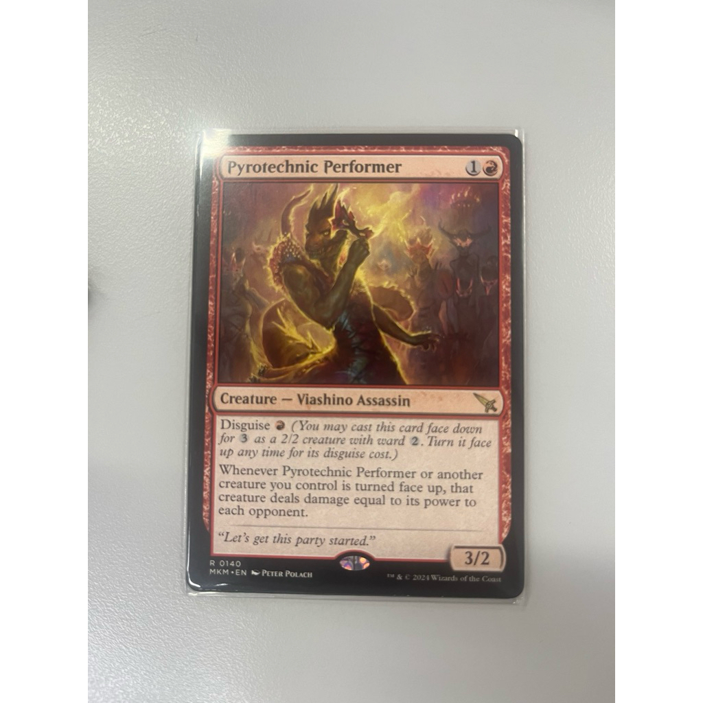 การ์ด MTG Pyrotechnic Performer Red Magic the Gathering EDH รุ่น MKM ...