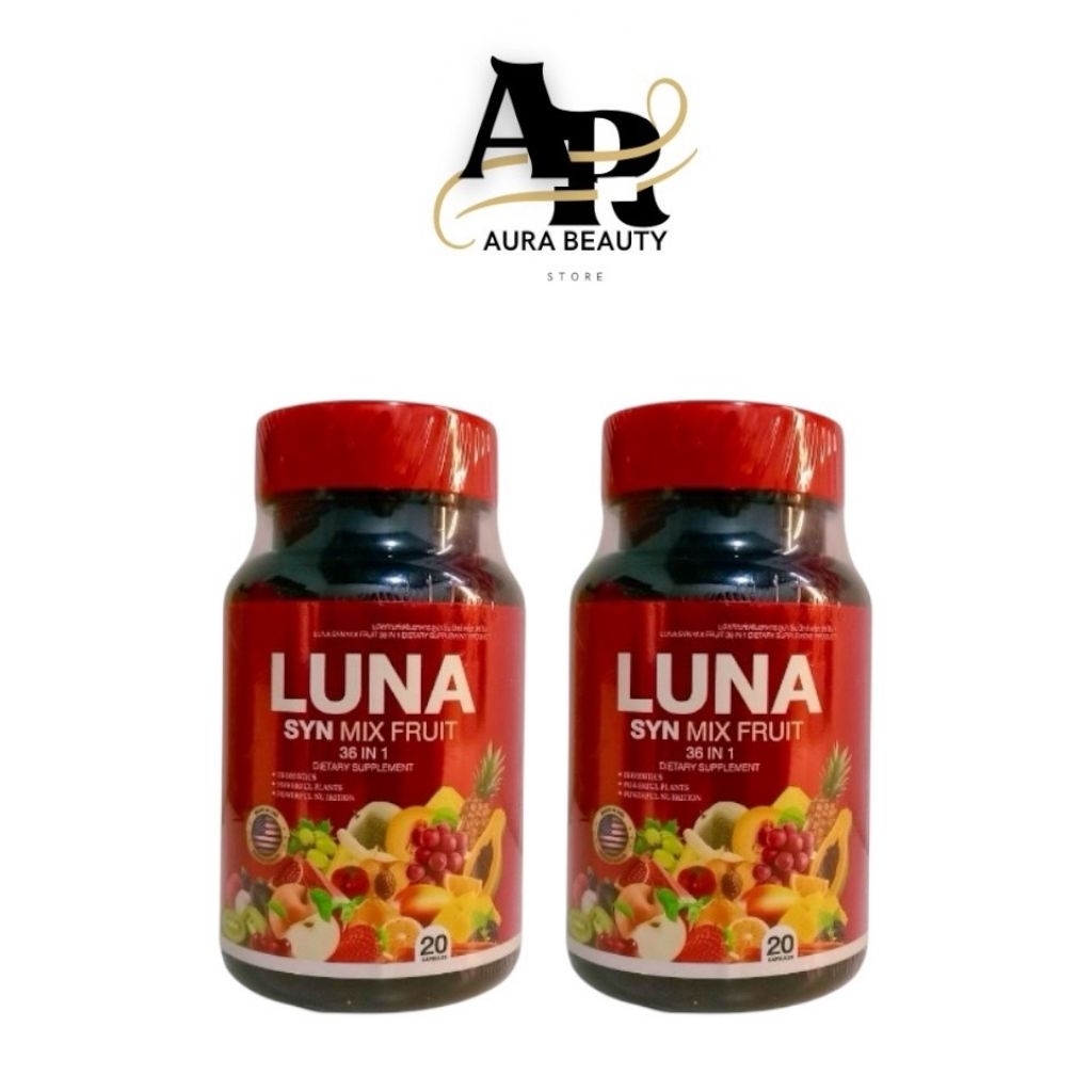 (1แถม1) ลูน่าLUNA SYN MIX FRUIT วิตตามินผลไม้ ปรับสมดุลลำไส้ 30แคปซูล ...