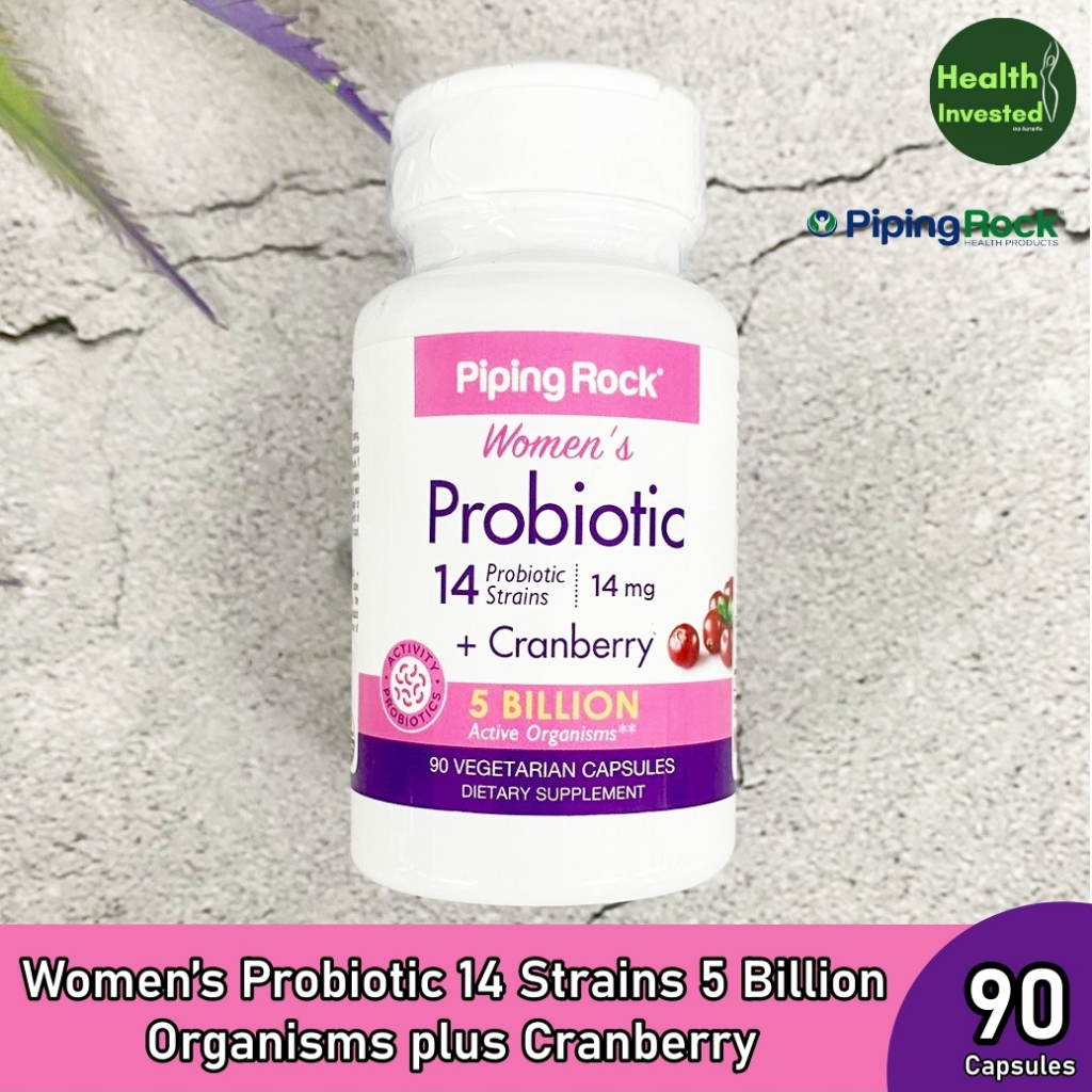 Women’s Probiotic 14 Strains 5 Billion Organisms plus Cranberry, 90 ...