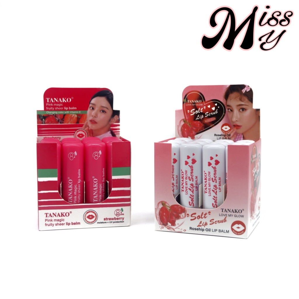 {12แท่ง} TANAKO Moisture Pink Magic Lip Balm ลิปบาล์มเปลี่ยนสี บำรุงริม ...