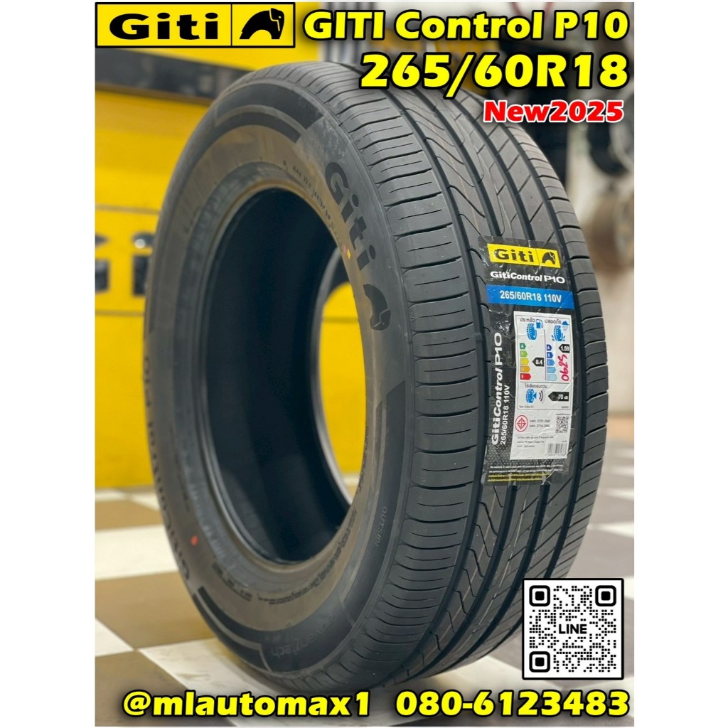 ยางจีที 💥#GITI Control P10 265/60R18 ยางใหม่ปี2025 จัดส่งฟรี | Shopee ...