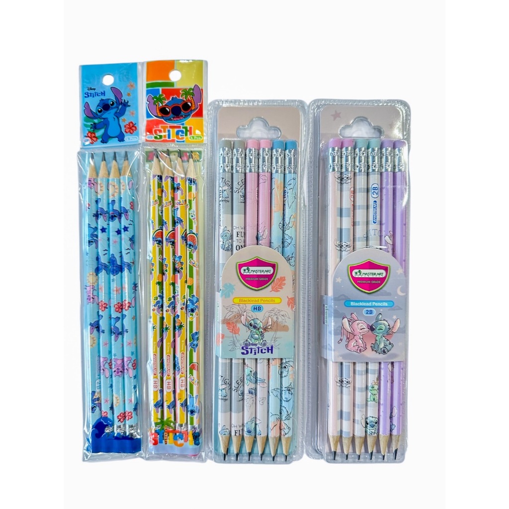 Master Art ดินสอดำ 2B และ HB ลาย Stitch ลิขสิทธิ์แท้ | Shopee Thailand