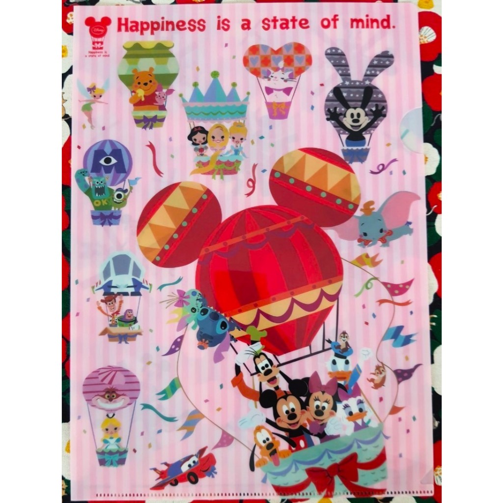 Disney A4 clear file แฟ้มแบบสอด รวมตัวละคร ดิสนีย์จากญี่ปุ่น มิกกี้เม้าส์ สติช พููห์ อลิซ ทอยสตอ ...