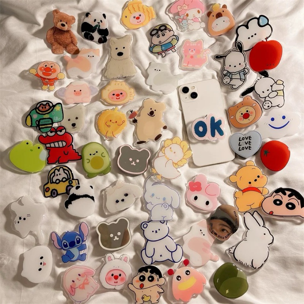 Supercase | Popsocket Griptok Holder ขาตั้งมือถือ ที่ติดโทรศัพท์ ที่ติดหลังมือถือ popup การ์ตูน ...