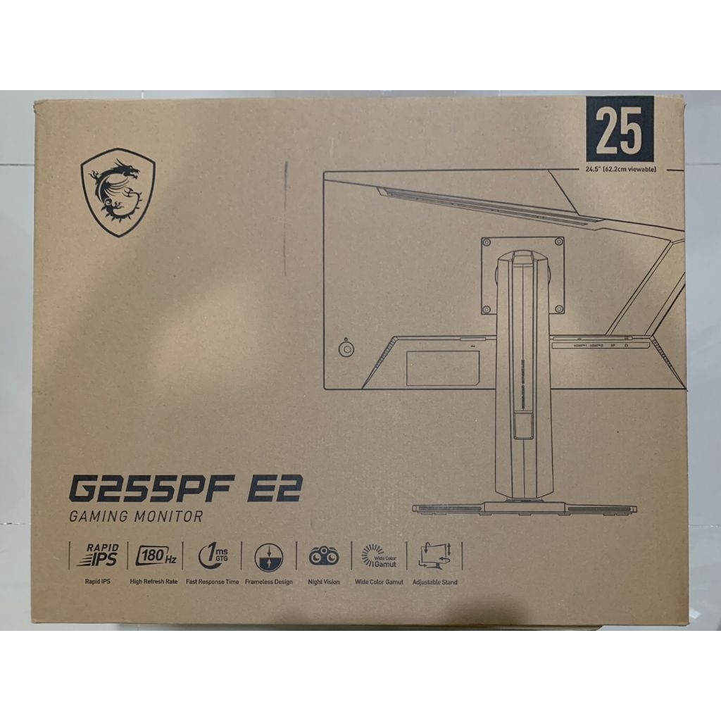 MSI G255PF E2 GAMING 24.5 IPS 180Hz ( ประกันเหลือเยอะ ) | Shopee Thailand