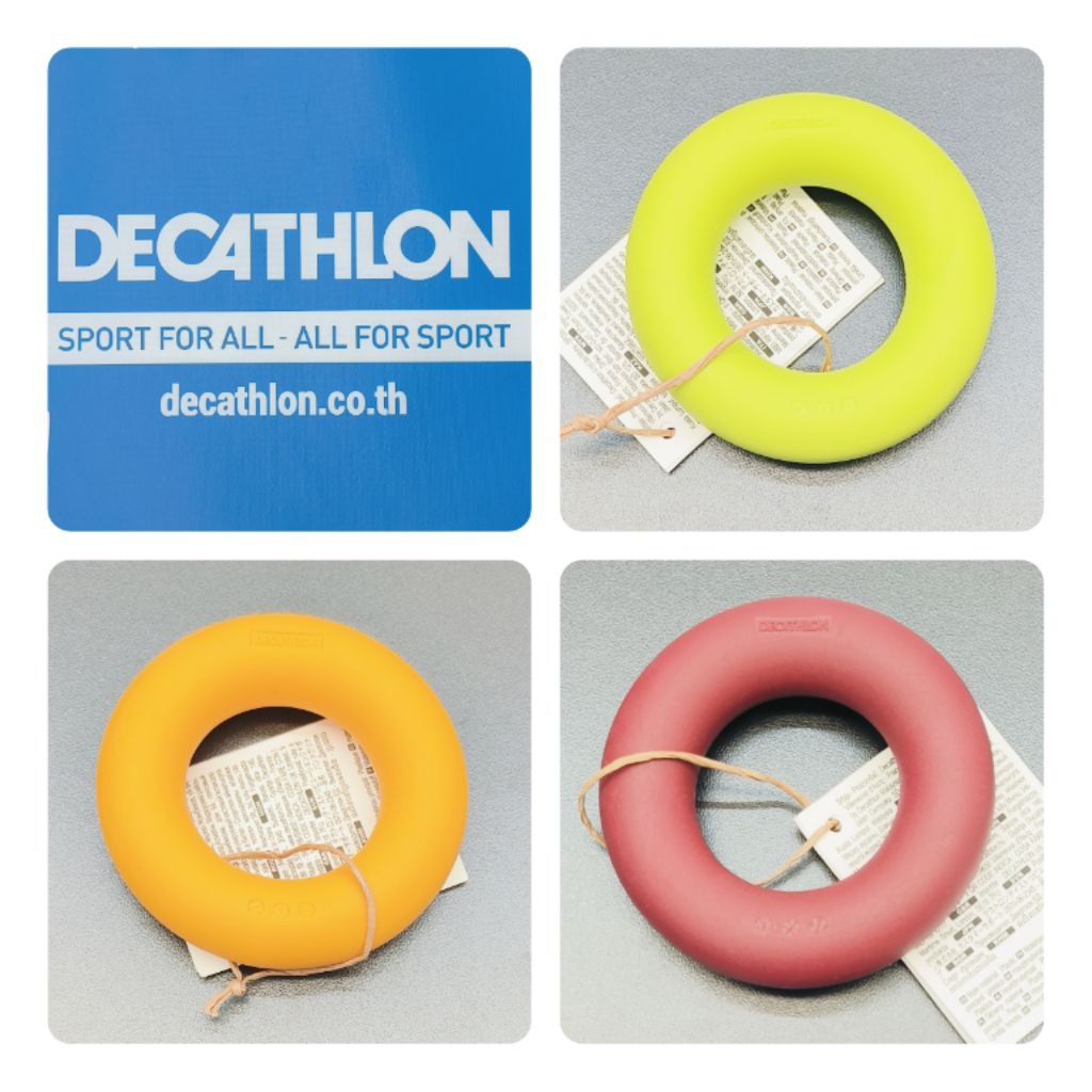 DECATHLON Handgrip Ring ห่วงบริหารมือ และ นิ้ว แฮนด์กริป 3 สี 3 แรงต้าน ...