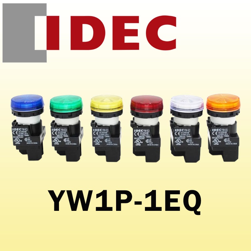 YW1P-1EQ ไพล็อตแล้มป์ Pilot Lamp LED รู22mm. ไฟ 24VAC/DC , 110VAC , 220 ...