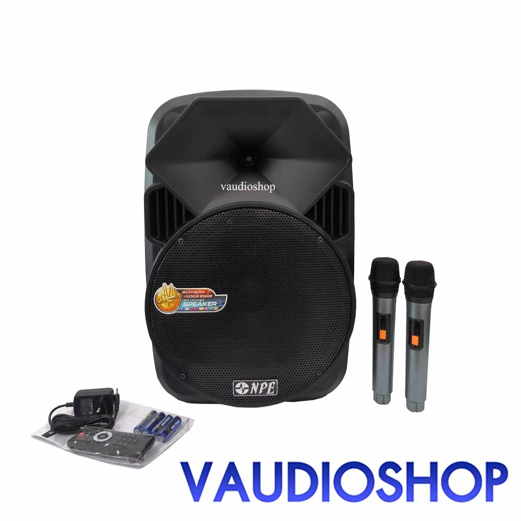 **ส่งฟรี** NPE TB-12BAT ตู้ลำโพง 12” มีแอมป์ในตัว ชาร์จแบต NPE TB12BAT (Bluetooth/USB/ไมค์ลอย 2 ...
