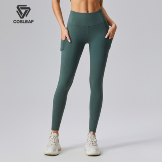 Cosleaf Leggings กางเกงเลกกิ้งขอบกันม้วน ใส่เล่นฟิตเนส เอวสูงเก็บทรง มี ...