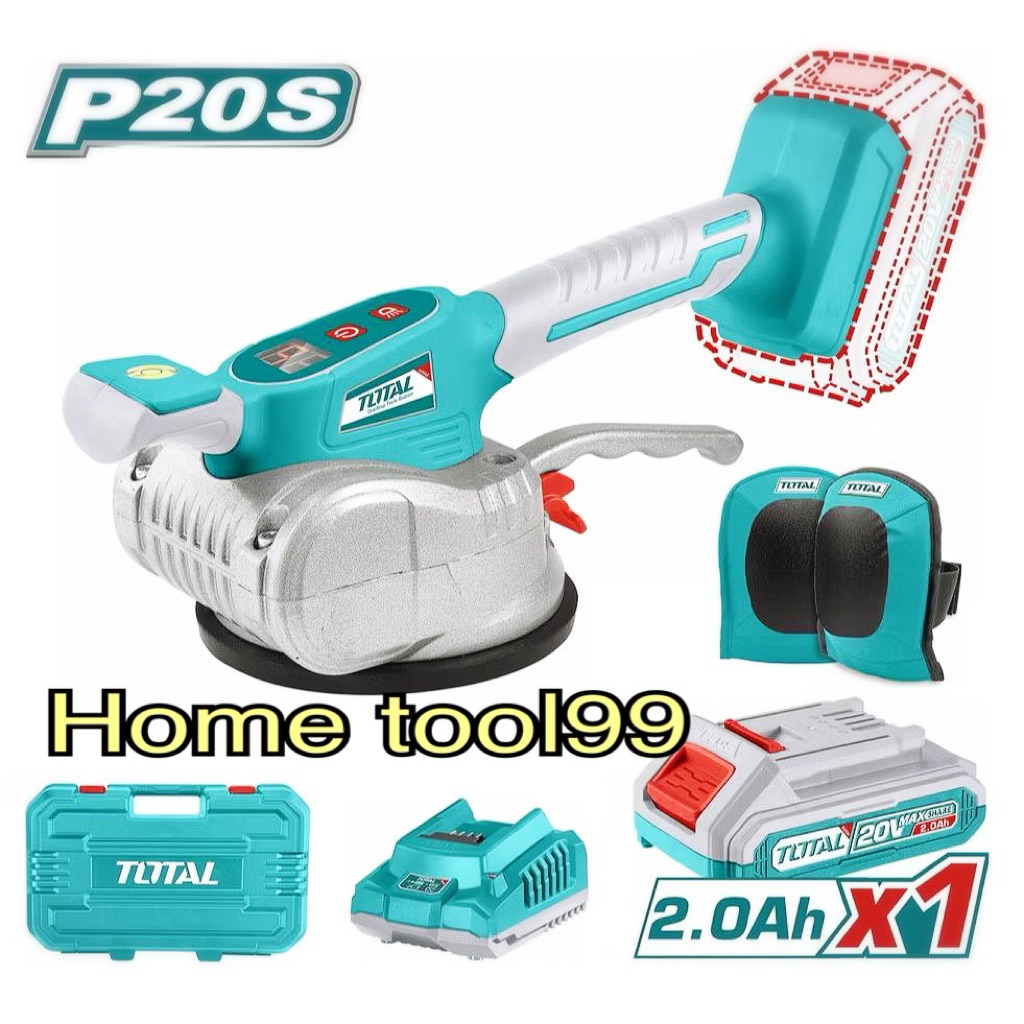 TOTAL เครื่องดูดสั่น TTVLI20101 TTVLI2010 ปูกระเบื้อง ขนาด5นิ้ว ปรับได้ ...