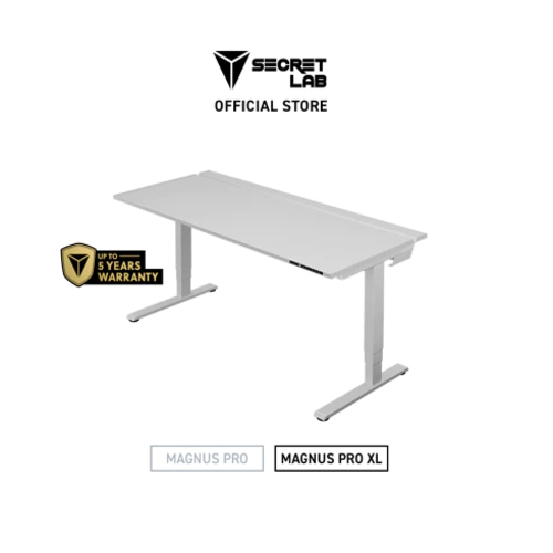 Secretlab MAGNUS Pro Pure White XL - โต๊ะคอมปรับระดับไฟฟ้า สีขาว (ขนาด ...