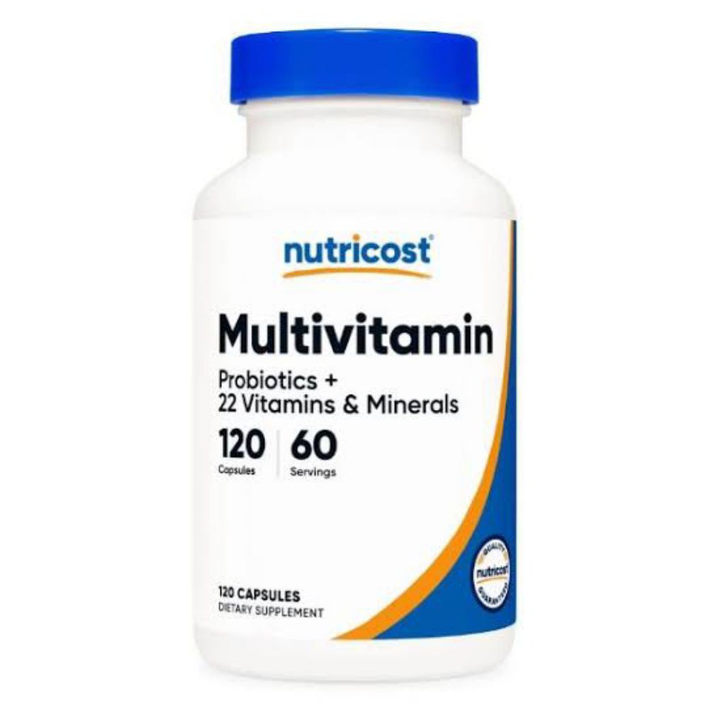 Nutricost Multivitamin Probiotic+22 Vitamin &Minerals 120Capsules ...