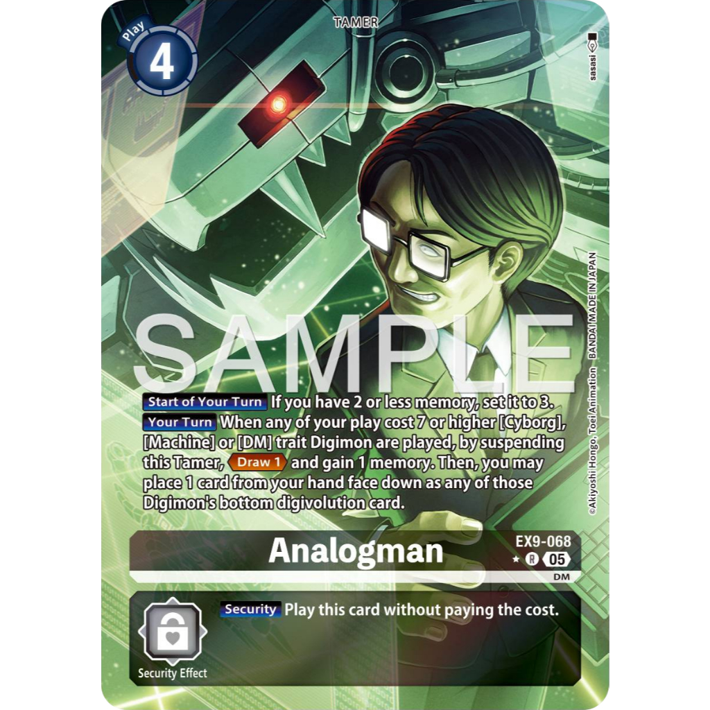 [สั่งพรี] Analogman PA EX9-068 PA Digimon Card การ์ดสะสมดิจิม่อน ร้าน ...