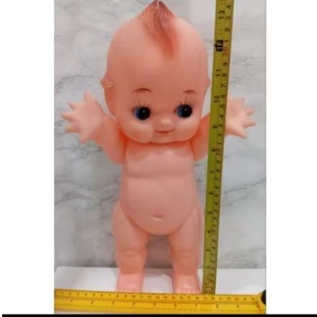 ของแท้ จากญี่ปุ่น ตุ๊กตา ยาง คิวพี ขนาดใหญ่ 35 cm มีปั้ม Big Kewpie ...