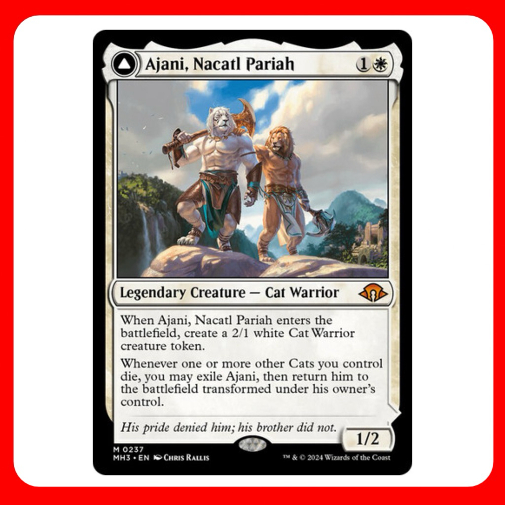 [MTG] Ajani, Nacatl Pariah [MH3] [WHITE] [MYTHIC] [NORMAL] [ENG] (การ์ด ...