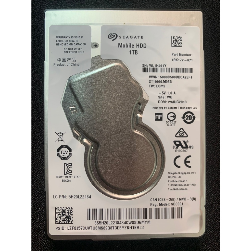 ฮาร์ดดิสก์(HDD) สำหรับคอมพิวเตอร์ Notebook ขนาด 2.5 นิ้ว Seagate ความจุ ...