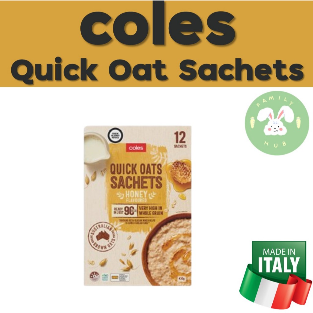 Coles Quick Oats Sachets ข้าวโอ๊ตอบกรอบรสน้ำผึ้งนำเข้าจากออสเตรเลีย ...