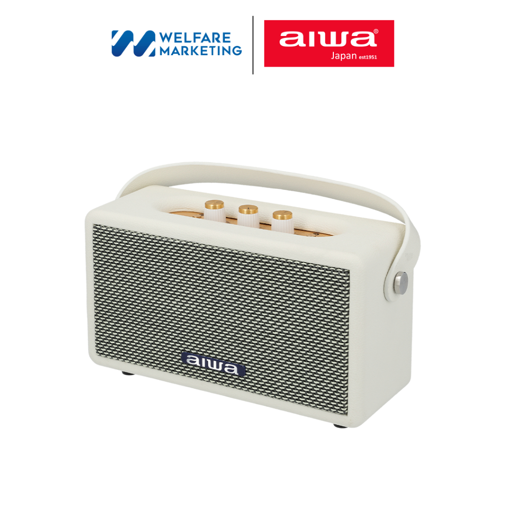 [ผ่อน 0%] AIWA Retro Play Bluetooth Speaker ลำโพงบลูทูธพกพา BASS++ | Shopee Thailand