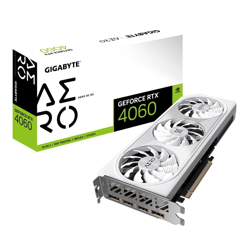 [เทียบมือ1] GIGABYTE RTX 4060 AERO OC - 8GB GDDR6 GEFORCE ประกัน Synnex ...