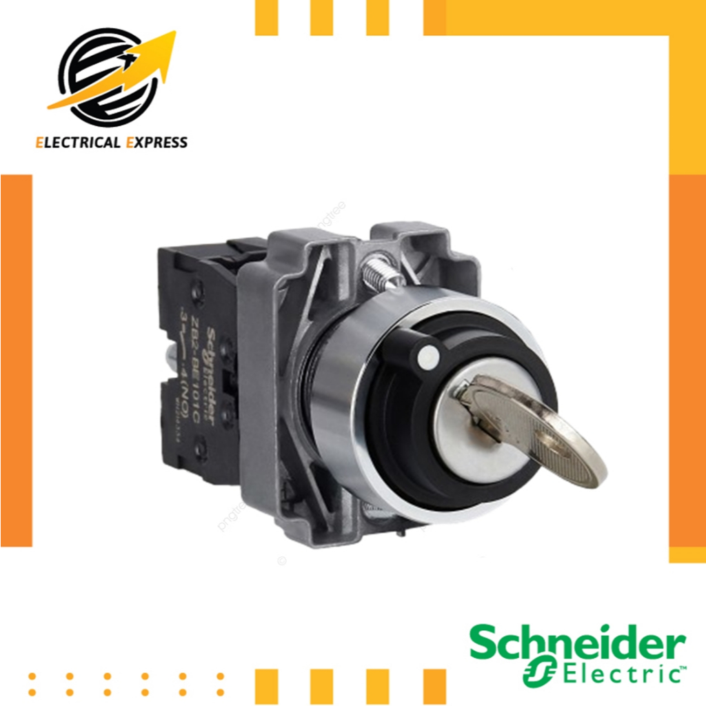 Schneider Easy Harmony XB2 SELECTOR SWITCH 2 POSITION 1NO/ สวิตซ์กุญแจ/ชไนเดอร์/ซีเลคเตอร์ ...