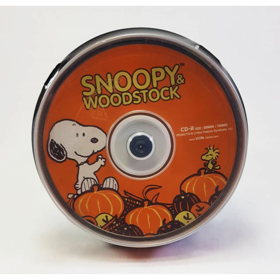 แผ่นเปล่า CD-R 52X : 80MIn : 700MB SNOOPY WOODSTOCK จำนวน 10 แผ่น VOX ...