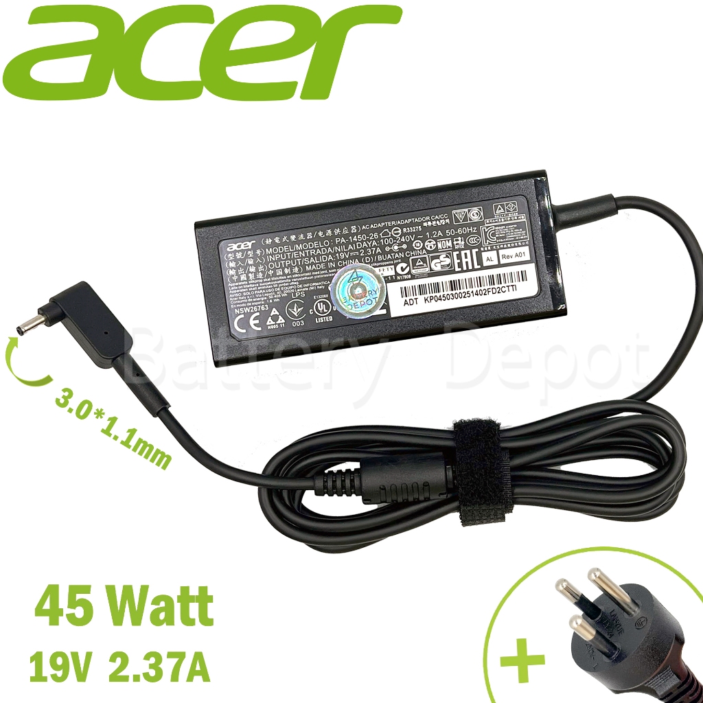 Acer Adapter ของแท้ Acer Extensa 15 Extensa 15 EX215-22 / EX215-54 45W ...