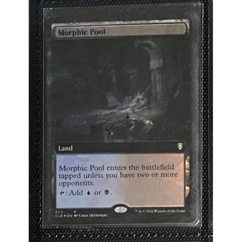 การ์ด MTG Morphic Pool Foil Land Magic the gathering EDH รุ่น CLB สภาพ Nm | Shopee Thailand