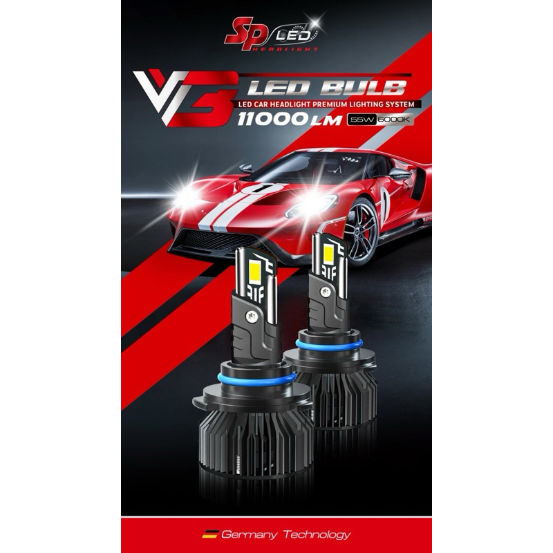 ไฟหน้ารถยนต์ SP-LED รุ่น NEW V.3 (ขั้ว H4, H11, H7, HB4(9006), HB3(9005), HIR2(9012)) | Shopee ...
