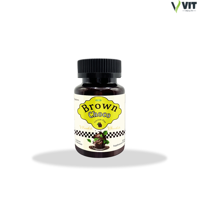 (30 เม็ด) Calcium Brown White Chocoแคลเซียมเม็ดโกโก้แคลเซียมสูงเม็ดเคี้ยวการเจริญเติบโตของเด็ก ...