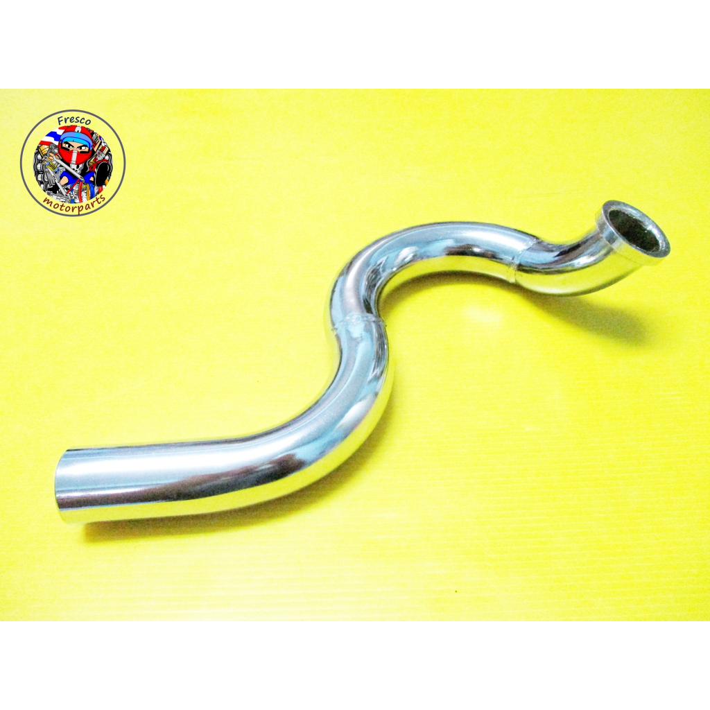 คอท่อไอเสีย สีชุบ- YAMAHA CHAPPY LB50 LB80 Exhaust Connecting Pipe ...