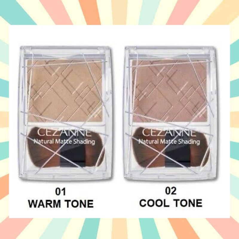 🔥 พร้อมส่ง Cezanne Natural Matte Shading cool tone/worm tone เฉดดิ้ง ...