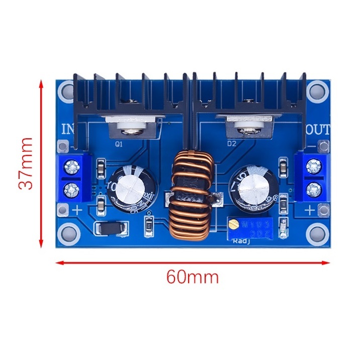 ตัวลดแรงดันไฟ XL4016 E1 DC-DC Stepdown BUCK Converter Module DC 4-38V ...