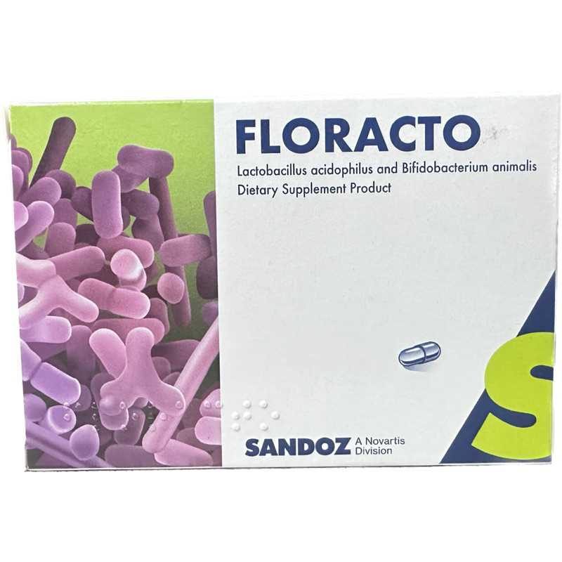 Floracto Probiotics Sandoz ฟลอแรคโต โปรไบโอติค จุลินทรีย์ปรับสมดุลลำไส้ ...