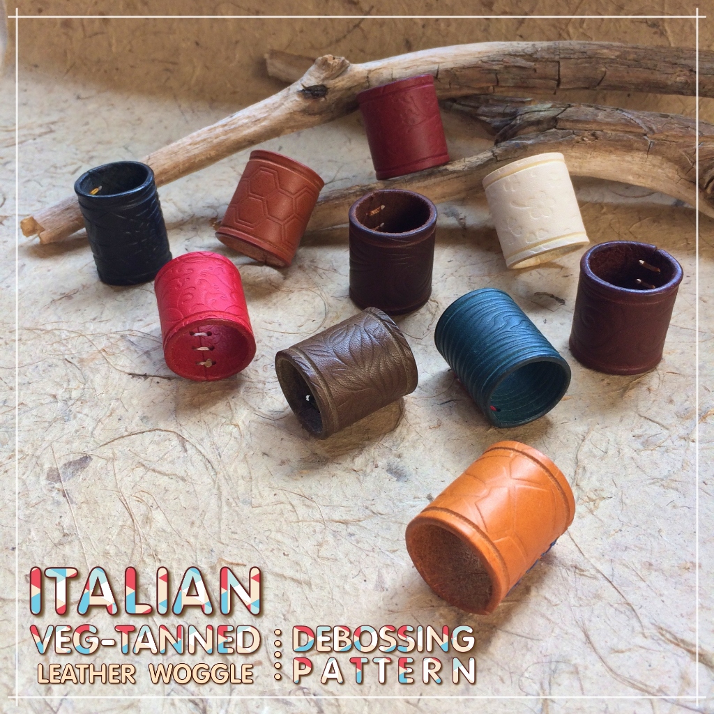 วอกเกิ้ลหนังฟอกฝาดอิตาลีปั๊มลายกราฟฟิค / Italian Veg-Tanned Leather ...