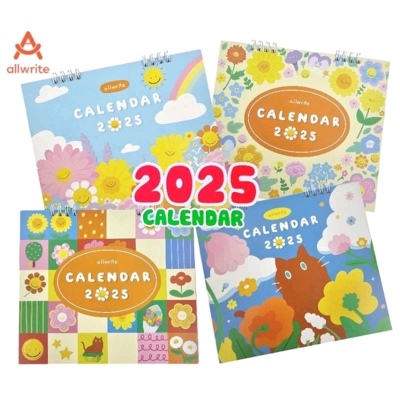 Allwrite ปฏิทินตั้งโต๊ะ CALENDAR 2568/2025 (AW292) ขนาด 7"×8" ลาย ...