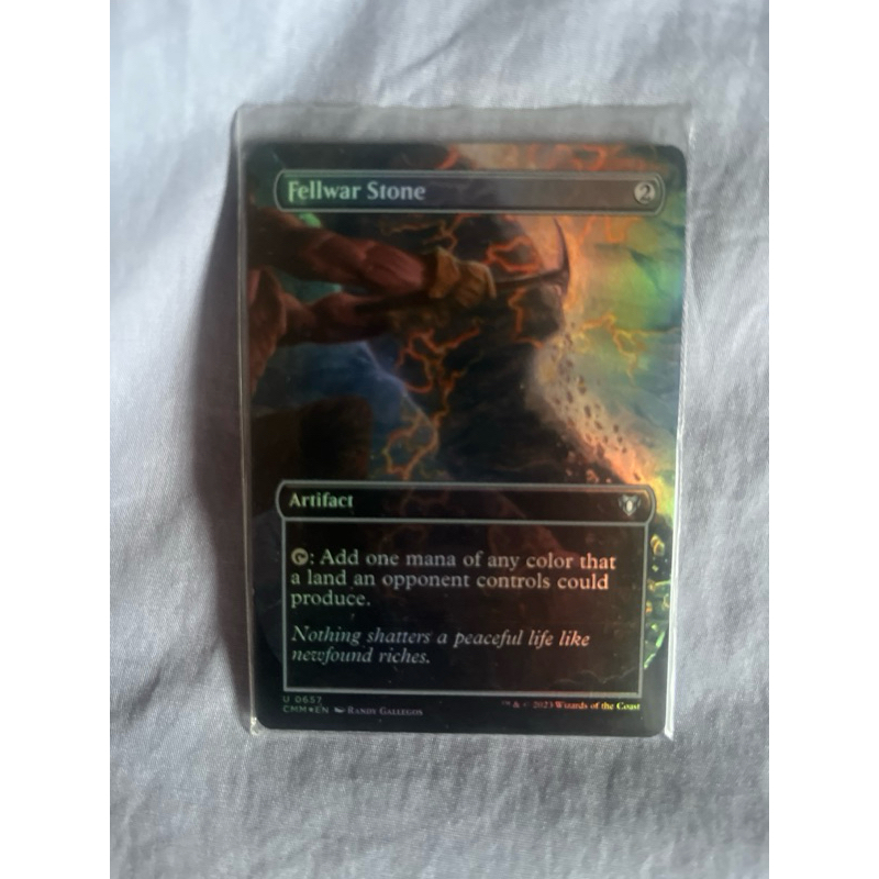 การ์ด MTG Fellwar Stone Foil Artifact Magic the gathering EDH รุ่น CMM ...