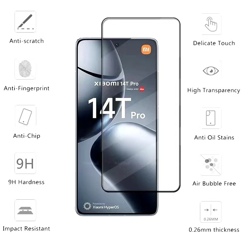 Mi 14T/Mi14T Pro(พร้อมส่งในไทย)ฟิล์มกระจกเต็มจอXiaomi 14T/Xiaomi 14T ...