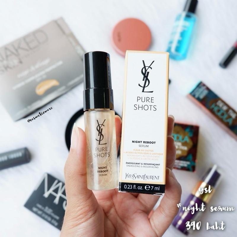 พร้อมส่ง! [ป้ายไทย] 🖤 ysl pure shots night reboot serum 7ml | Shopee Thailand