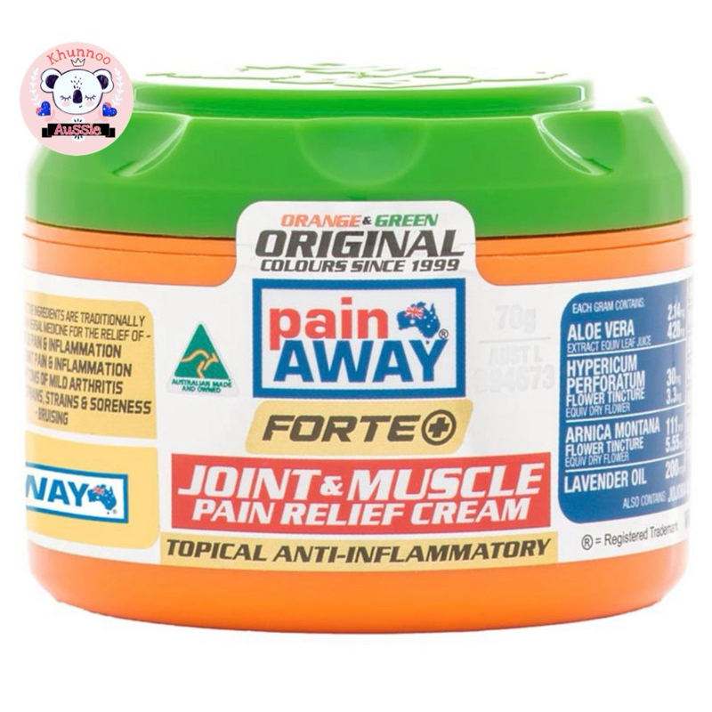Pain Away Forte + Joint & Muscle Pain Relief Cream 70g(พรีออเดอร์ ...