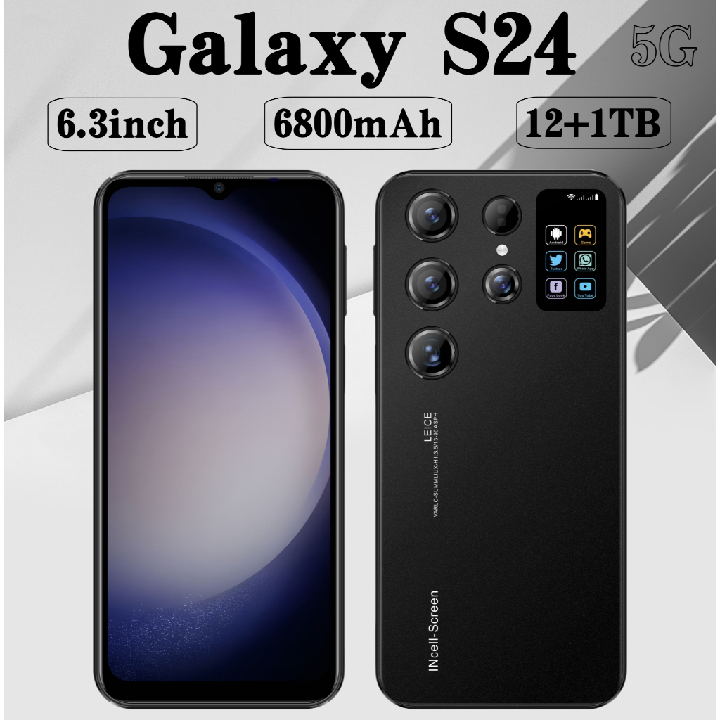 【COD】Galaxy S24 5G 6.3นิ้ว โทรศัพท์มือถือ 16GB+512GB 32MP+64MP ...