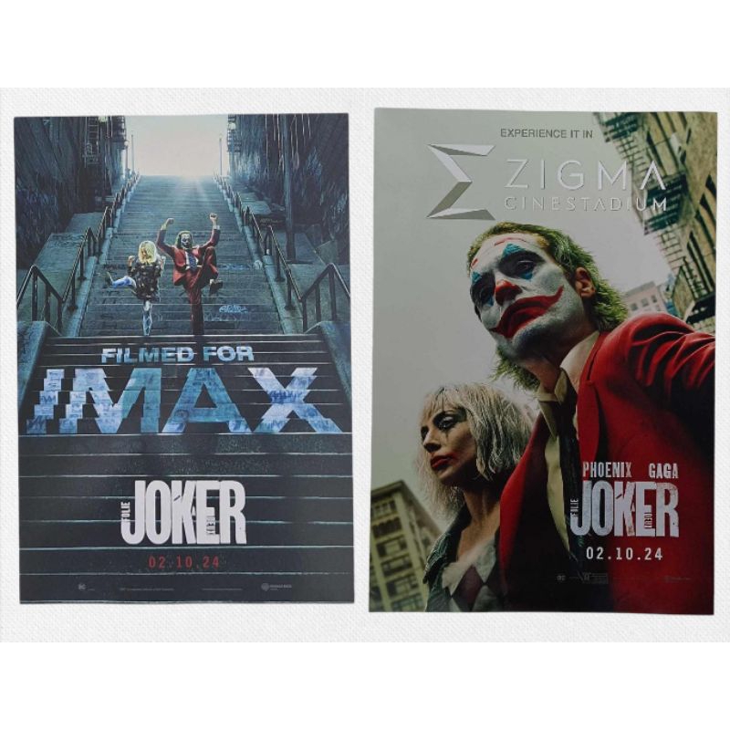 โปสเตอร์ IMAX Poster Joker Folie A Deux โจ๊กเกอร์ 2024 ลิขสิทธิ์แท้จาก ...