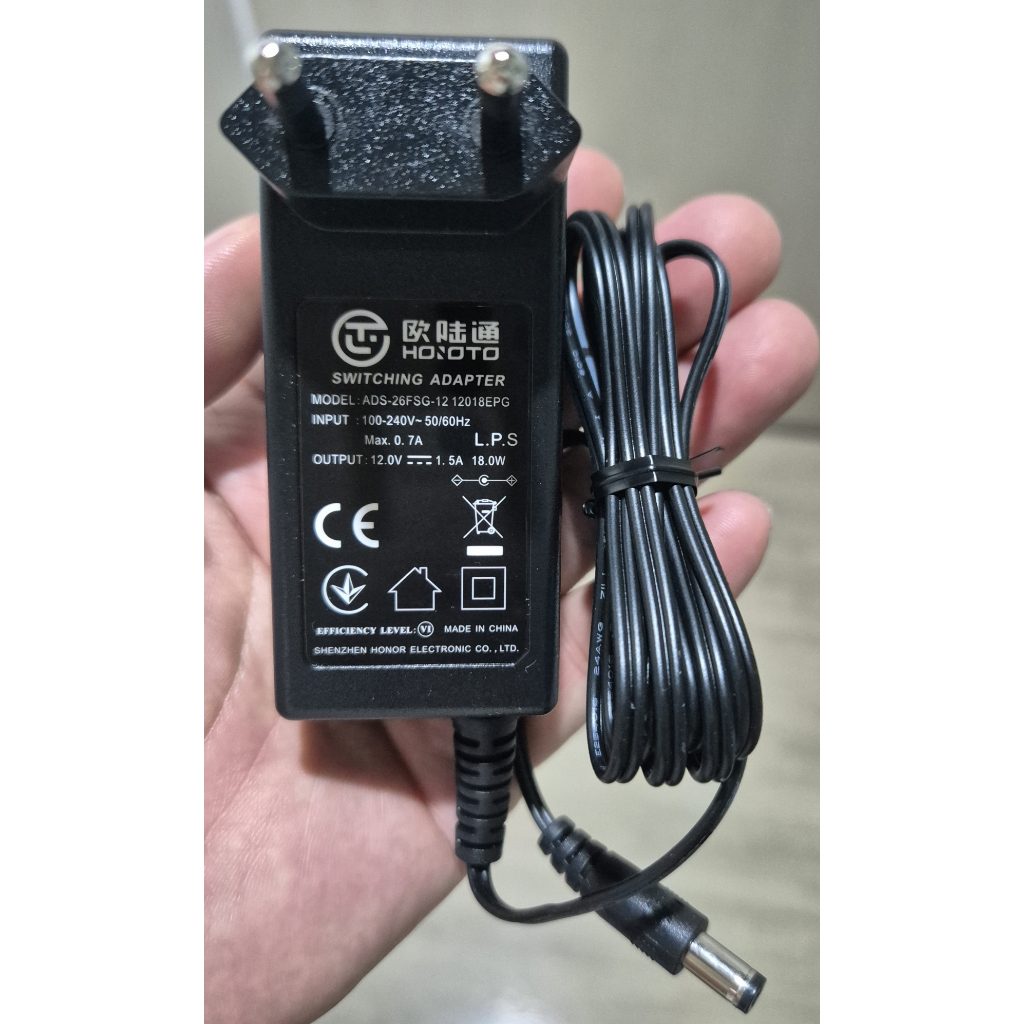 ของแท้ Dahua Adapter 12v 1.5a ยี่ห้อ HOIOTO หรือ MOSO หัวแจ็ค 5.5*2.1mm ...