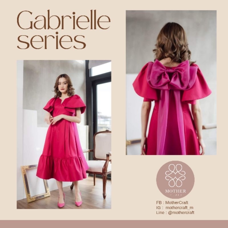 เดรสรุ่น GABRIELLE Series ( สั่งตัด Pre-order ) | Shopee Thailand