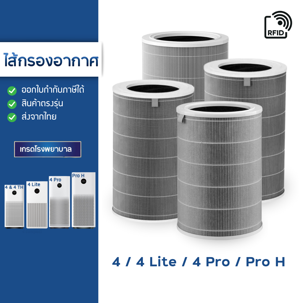 ไส้กรองอากาศ Xiaomi รุ่น 4 Lite / 4 Pro / 4 & 4 TH / Pro H สำหรับ ...