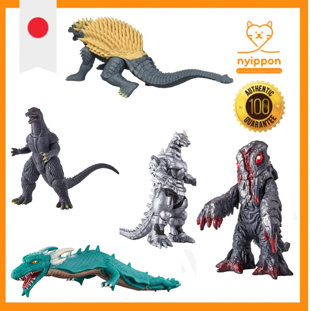 [Bandai] Movie Monster Series Godzilla (2004) / Anguirus / Manda / Mechagodzilla / Hedorah ...