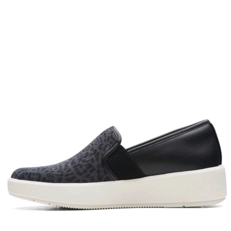 Clarks Collection Womens Layton Petal Blue Round Toe Slip On Shoes UK7 ...