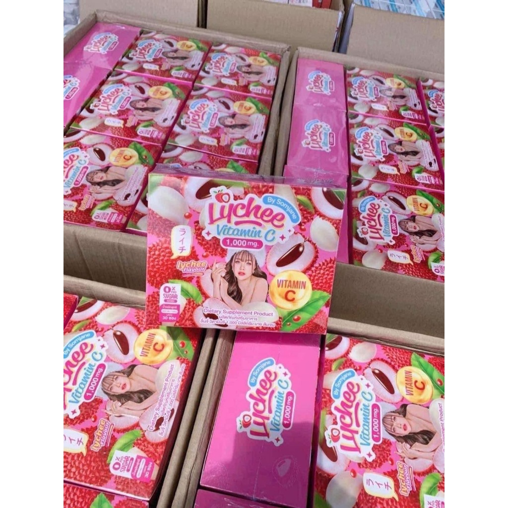 ลิ้นจี่ พลัส วิตามินซี Lychee Plus Vitamin C 1,000 mg. | Shopee Thailand
