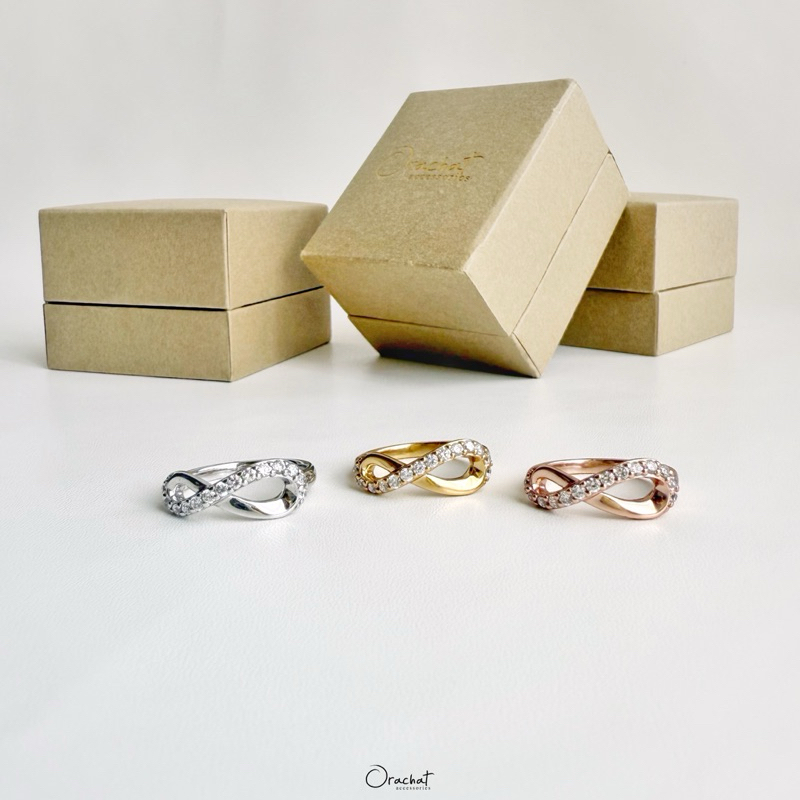 Ananta infinity 100 H&A ring. (แหวนอินฟินิตี้ตัวเรือนเงินแท้ ใส่ลุยได้ ...