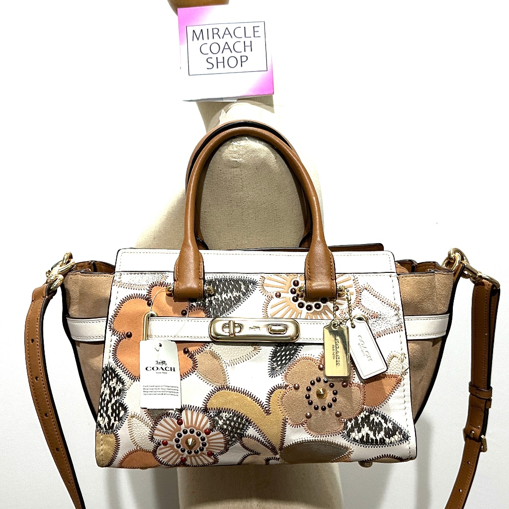 กระเป๋าถือ COACH ของแท้ มือ 1 รุ่นหรูที่สุด COACH 24969 SWAGGER 27 WITH ...